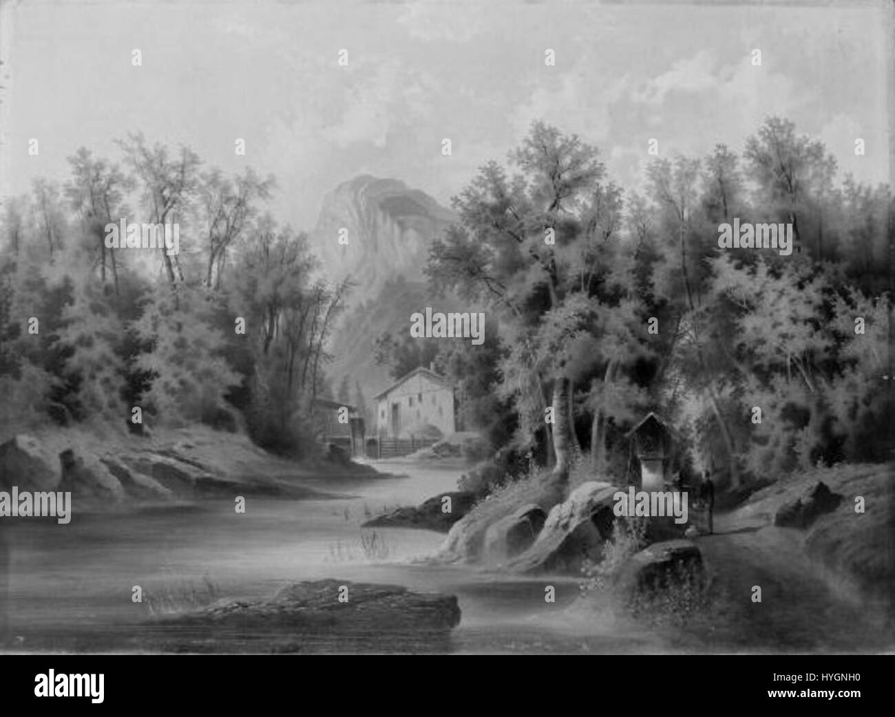 Anonymous oil painting Black and White Stock Photos & Images - Alamy