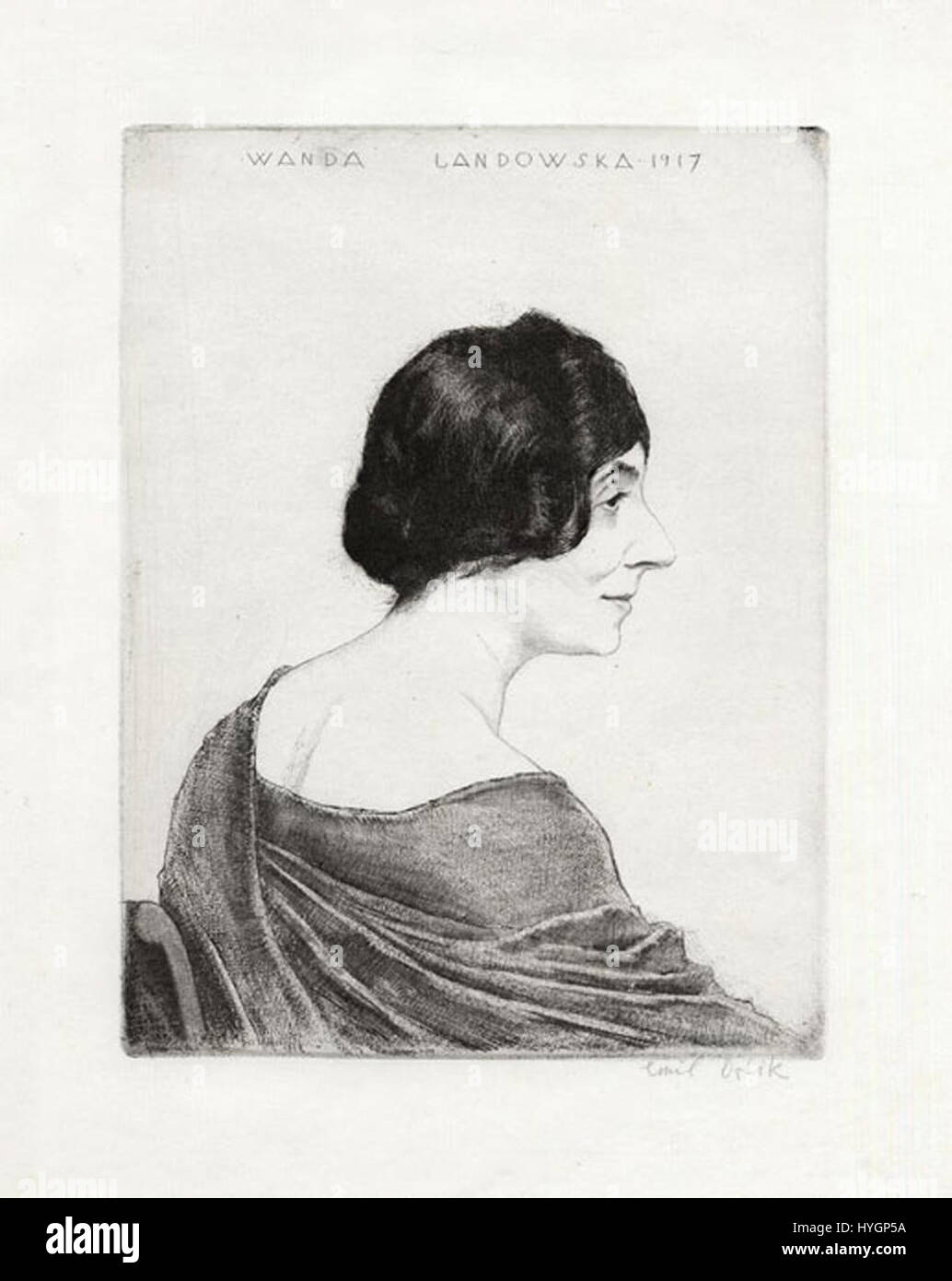 Wanda Landowska, portrayed by Emil Orlik, was a renowned Polish ...