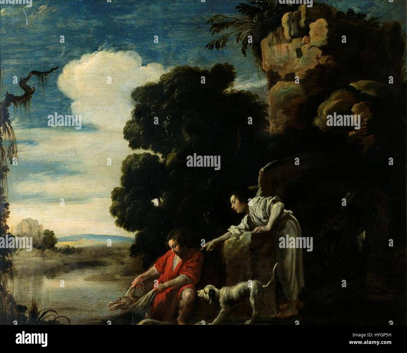 Domenico Fetti's 'Tobia e l'angelo' (Tobias and the Angel) is a Baroque ...