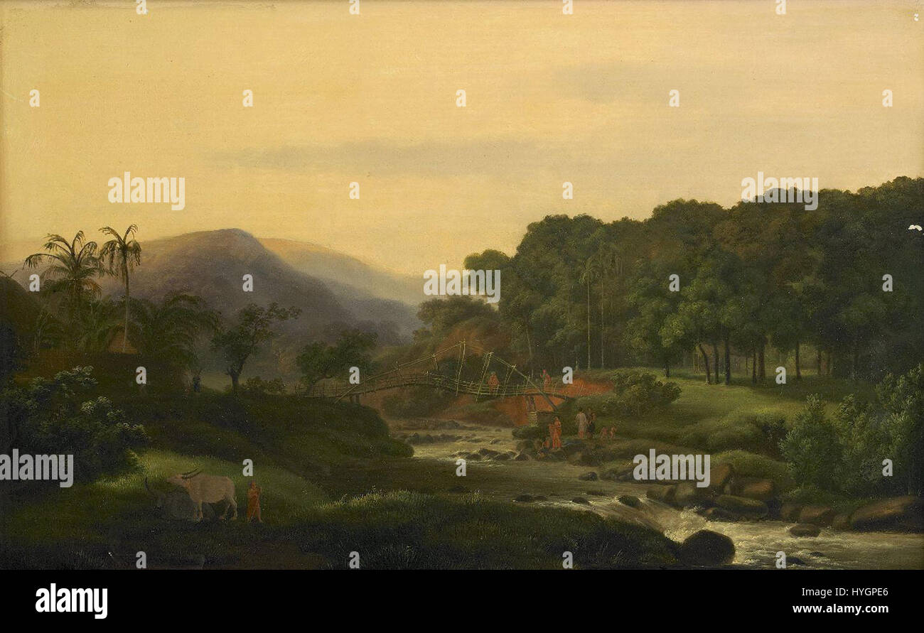 Antoine Payen's 'Landscape, Java' (1818) captures a view of Java ...