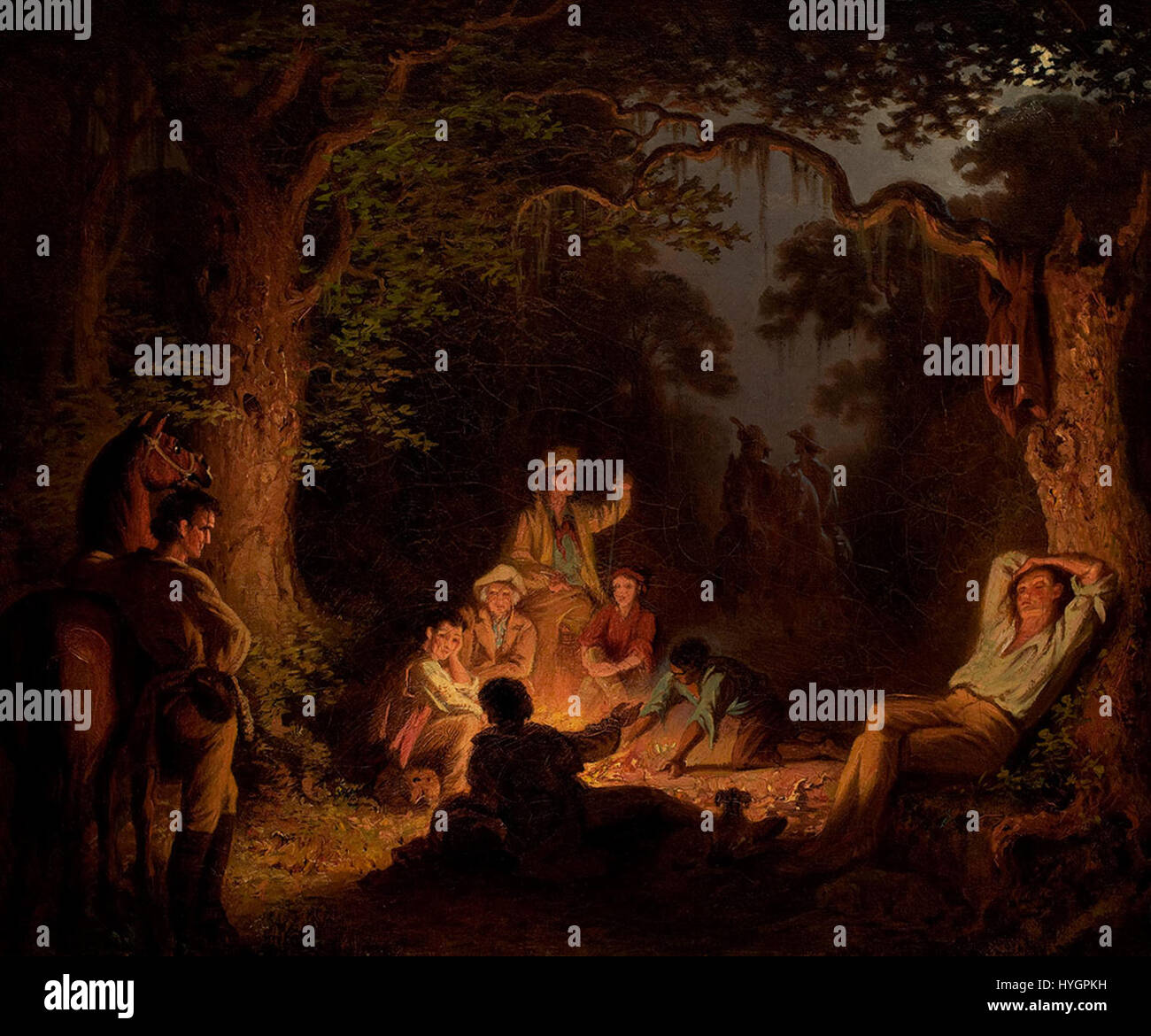 'Study for Marion and His Men in the Swamp' by William Dickinson ...