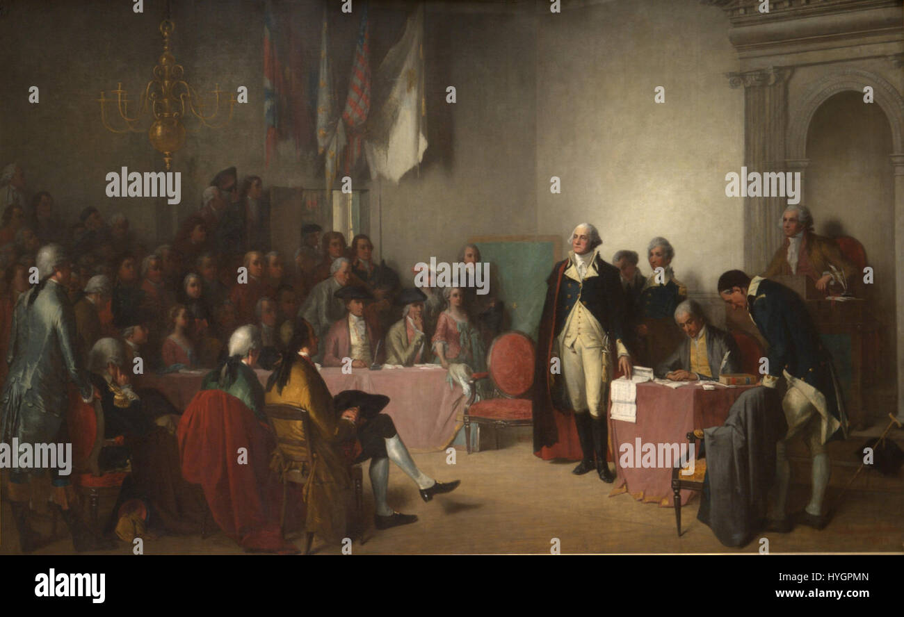 'Washington Resigning His Commission' is a painting by John Trumbull ...