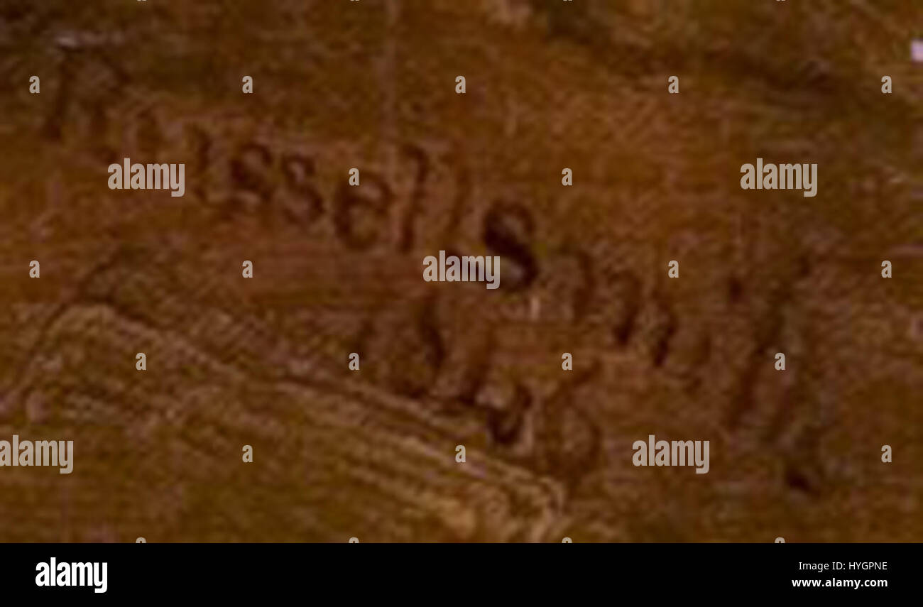 The signature of American painter William Thompson Russell Smith, dated ...