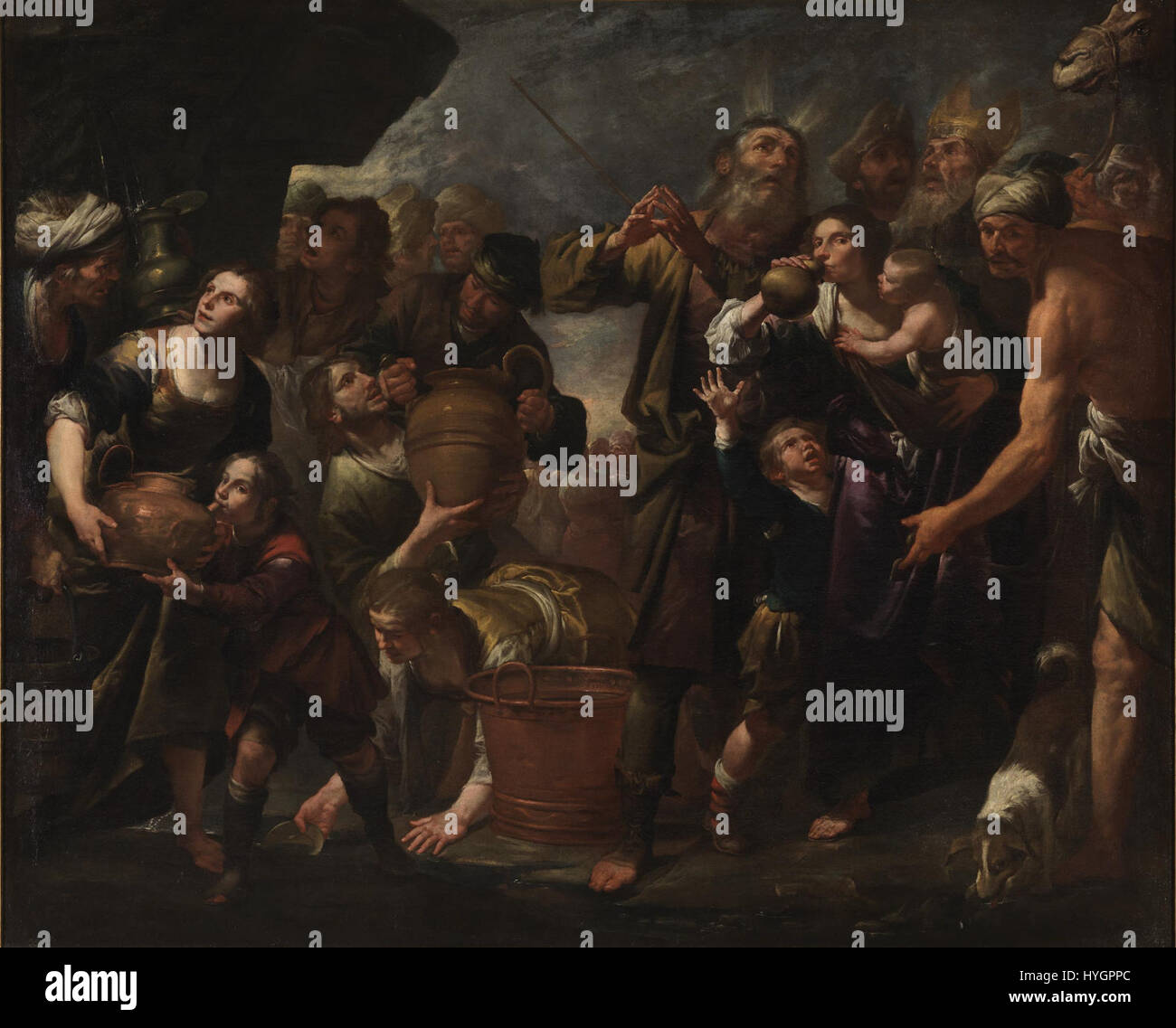 Moses drawing water from the rock hi-res stock photography and images ...
