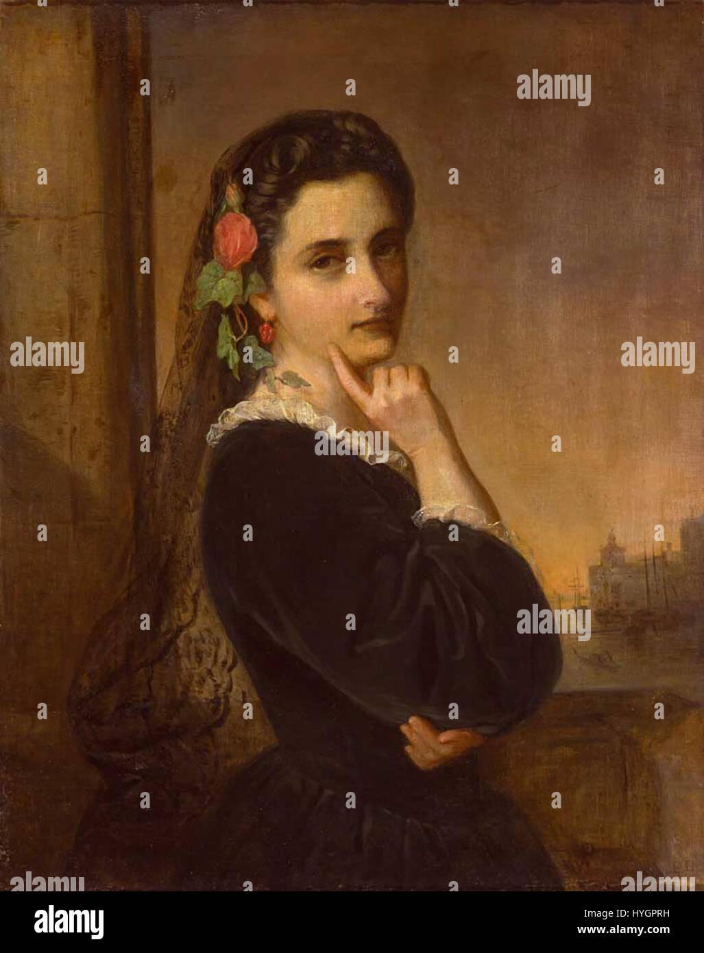 'Portrait einer Venezianerin' (Portrait of a Venetian Woman) from the ...
