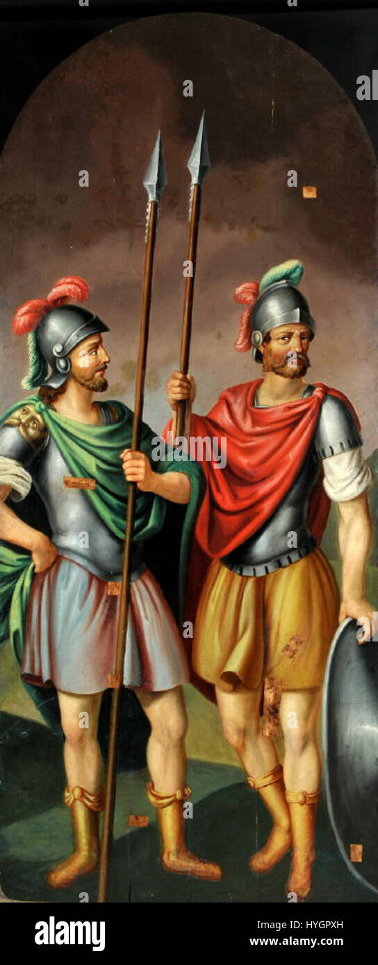 'Zwei wachende Soldaten' (Two Soldiers on Guard) is a German artwork ...