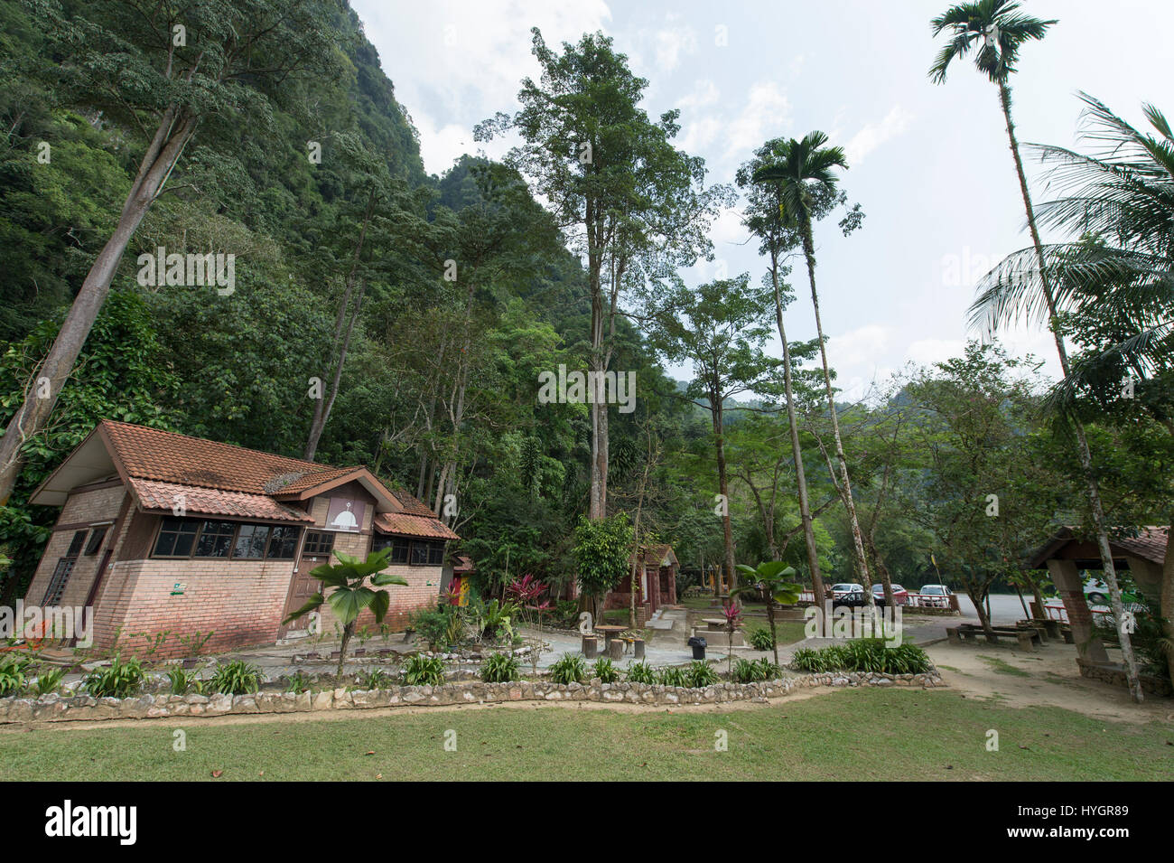 Landscape view outside the Tempurung Cave Located in Gopeng, about 24km ...