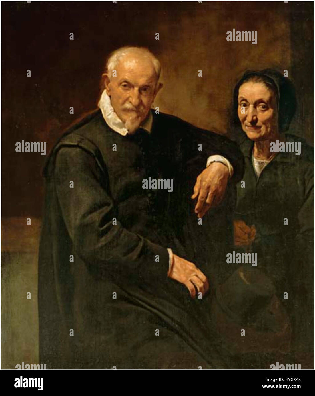 Simone Cantarini Double portrait Stock Photo - Alamy