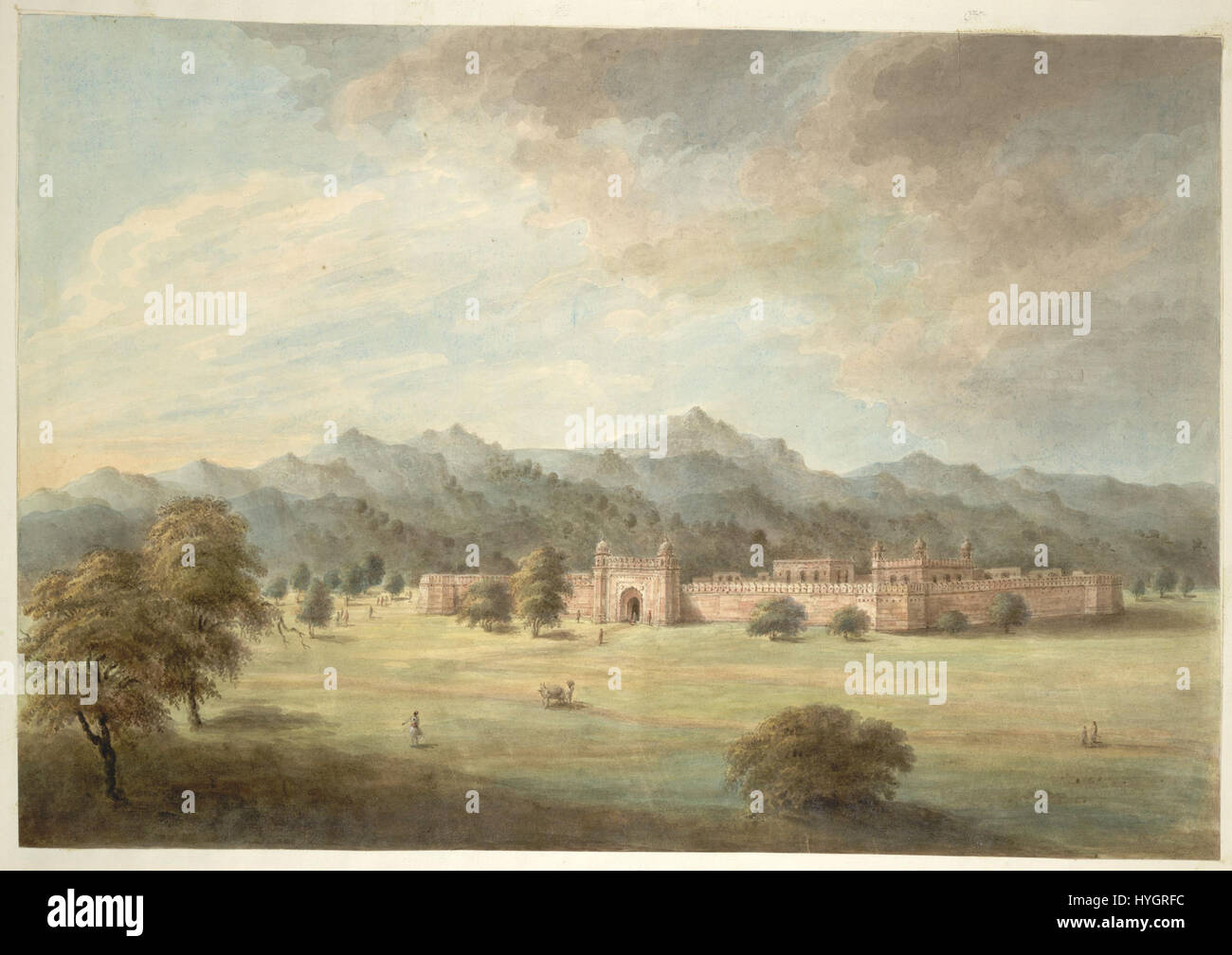 Patthargarh fort outside Najibabad, 1814 15 Stock Photo - Alamy