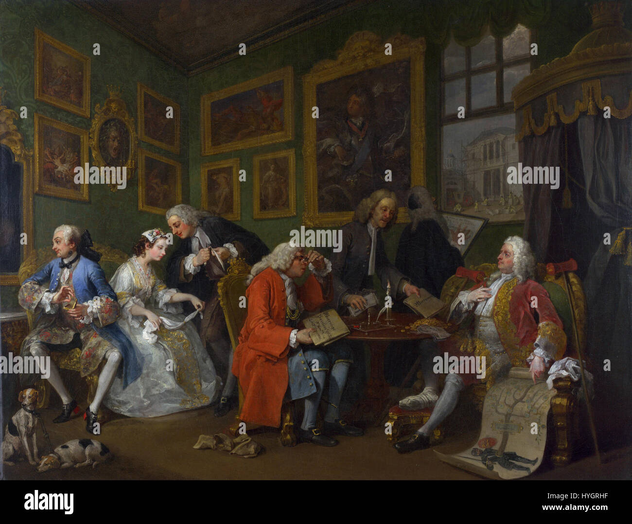 William Hogarth Marriage A La Mode 1 High Resolution Stock Photography ...