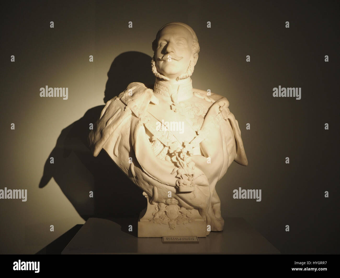 A portrait of King George V of Hanover, housed in the Residenzmuseum ...