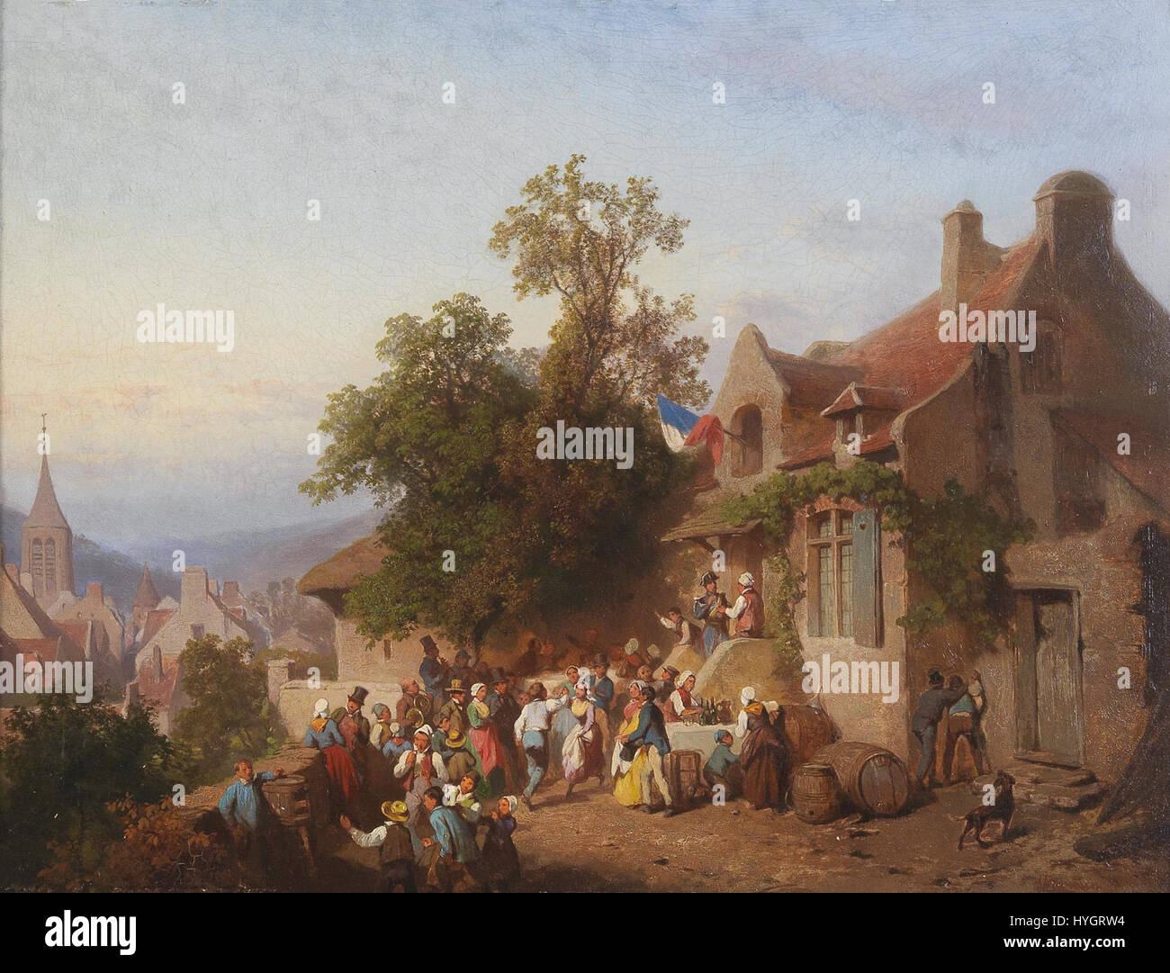 Ferdinand Marohn Die Hochzeitsgesellschaft Stock Photo - Alamy