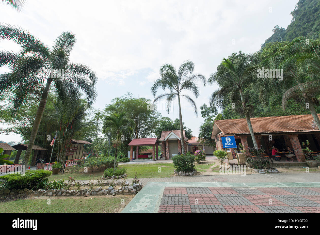 Landscape view outside the Tempurung Cave Located in Gopeng, about 24km ...