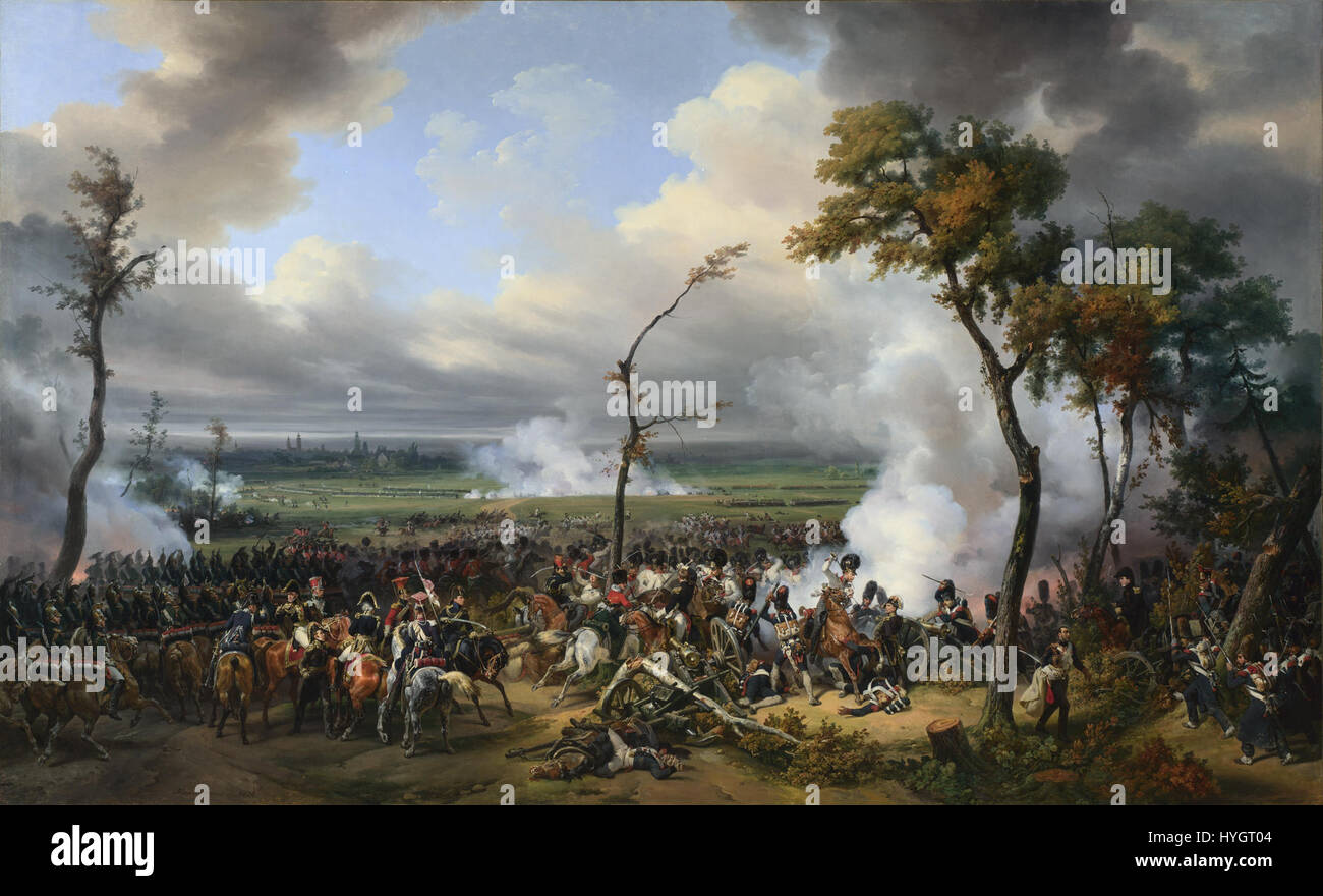 The 'Battle of Hanau' by Vernet depicts a significant conflict during ...