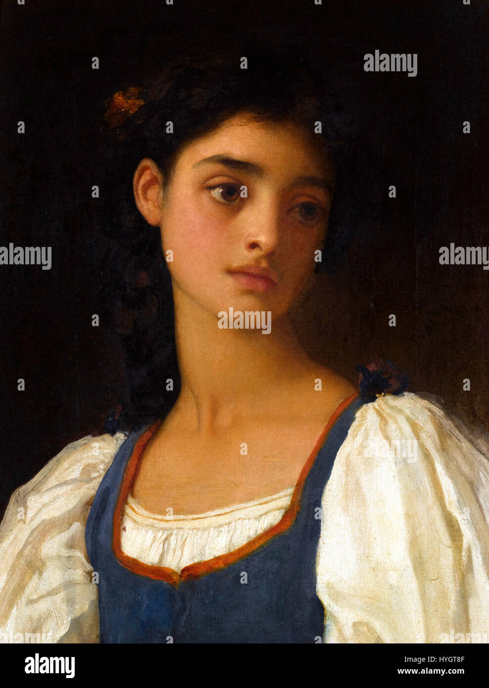'Nicandra' by Frederic Leighton is a portrait painting that captures ...