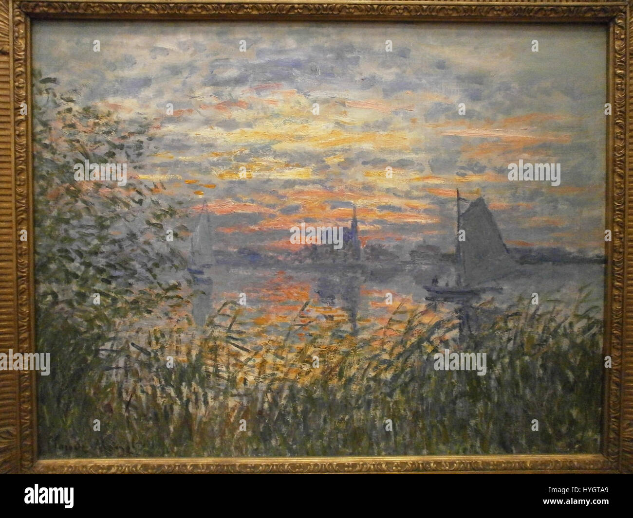 Claude Monet’s 'Marine View with a Sunset' is a beautiful depiction of ...