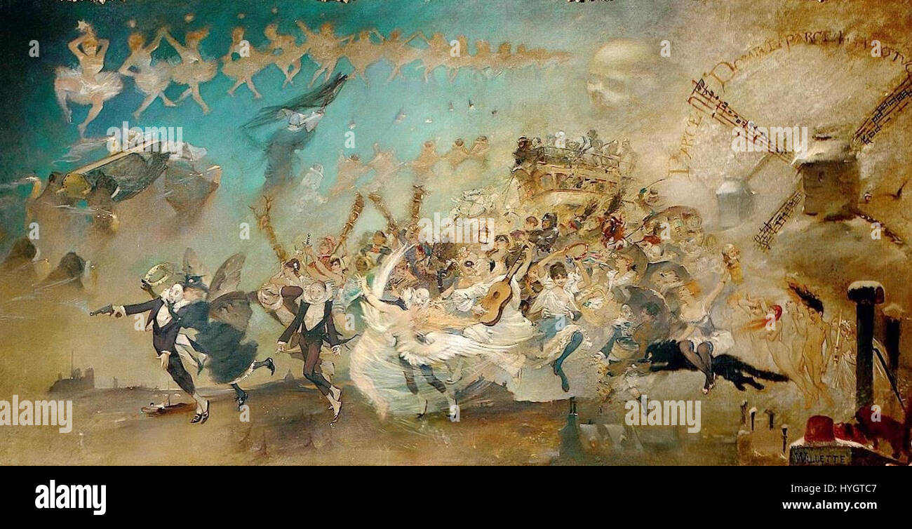 *Parce Domine* by Adolphe Willette is an artwork that blends symbolic ...