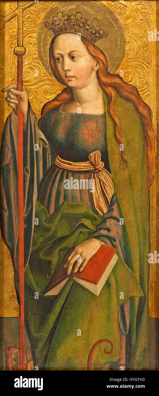 'Hl Margareta,' attributed to Hans Raphon, is a detailed medieval work ...