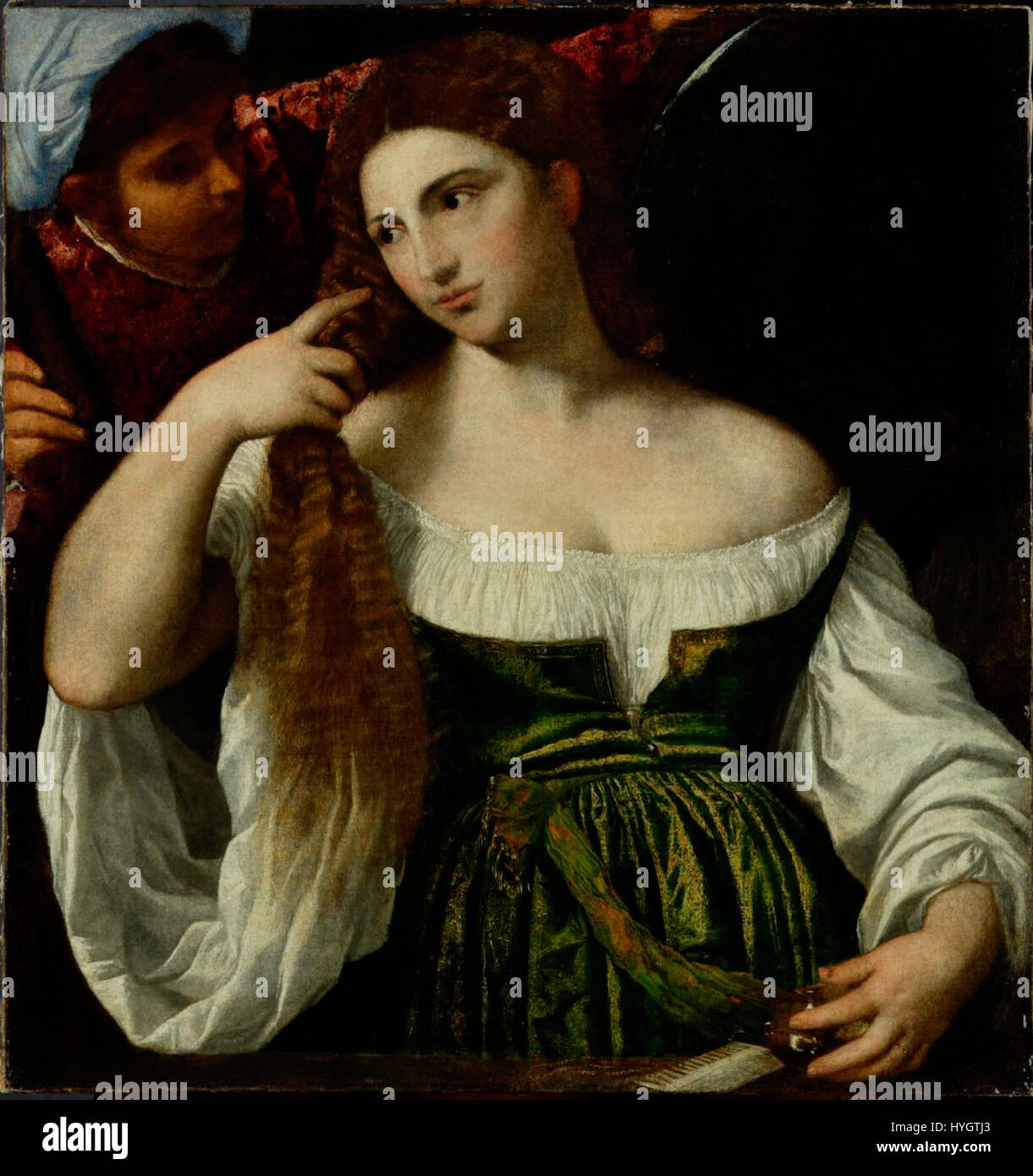 'Tizian toaleta mlade zeny' (The Toilet of the Young Woman) is a ...