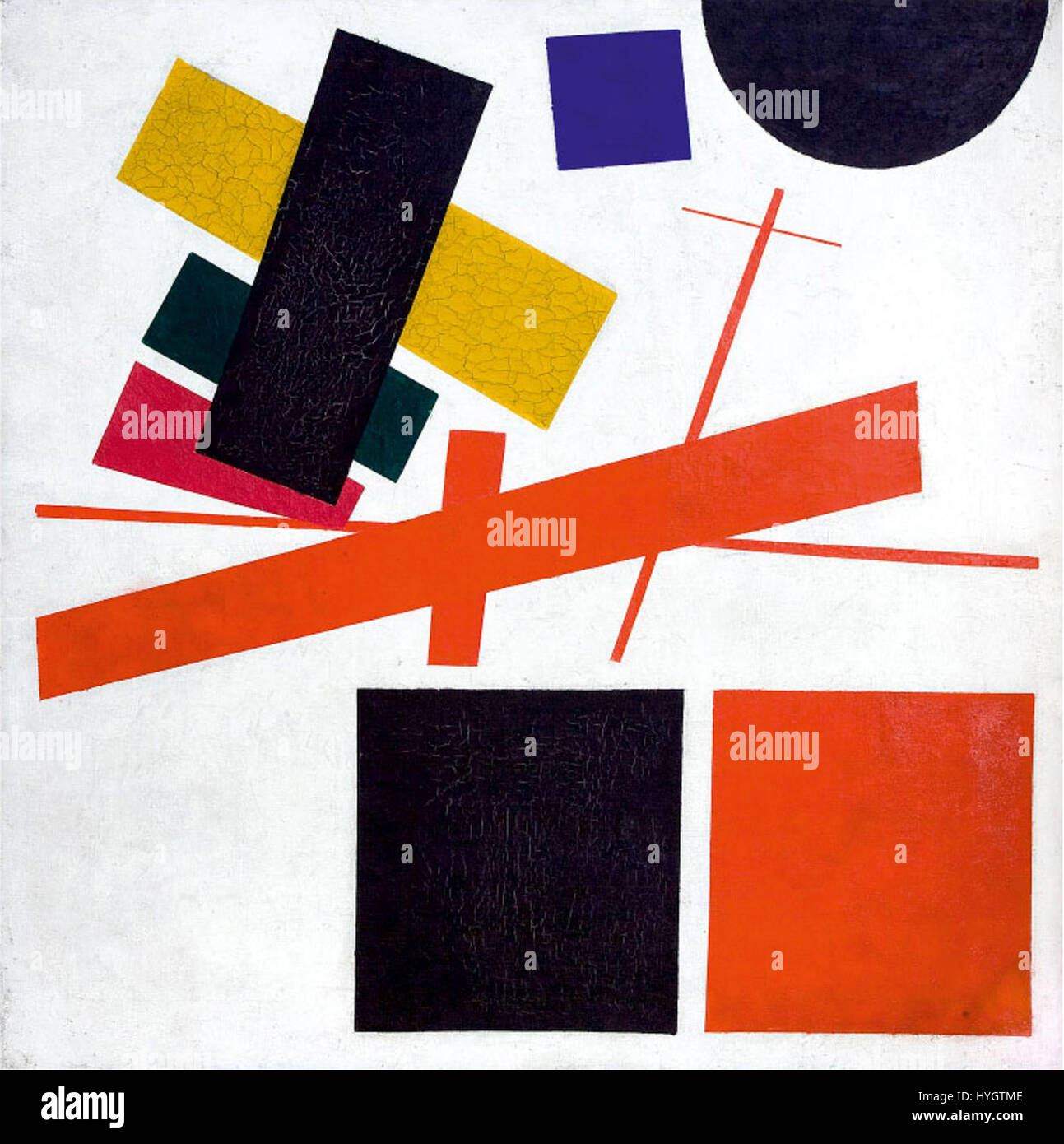 Kazimir Malevich's 'Suprematism Abstract Composition' from 1915 is a ...