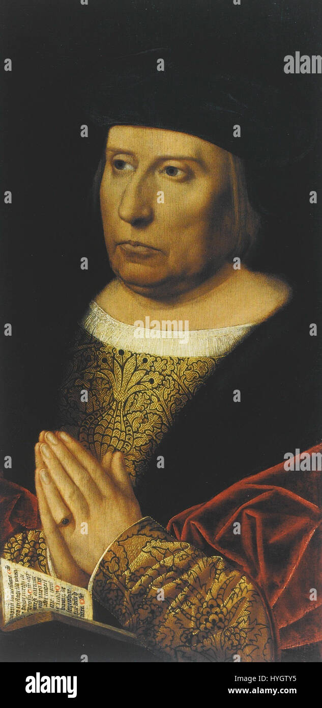 This portrait, attributed to the Master of the Brandon Portrait ...