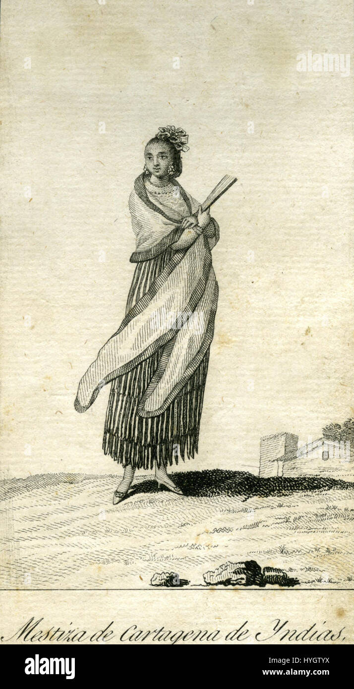 The 'Mestiza of Cartagena de Indias' is a portrait from circa 1799 that ...
