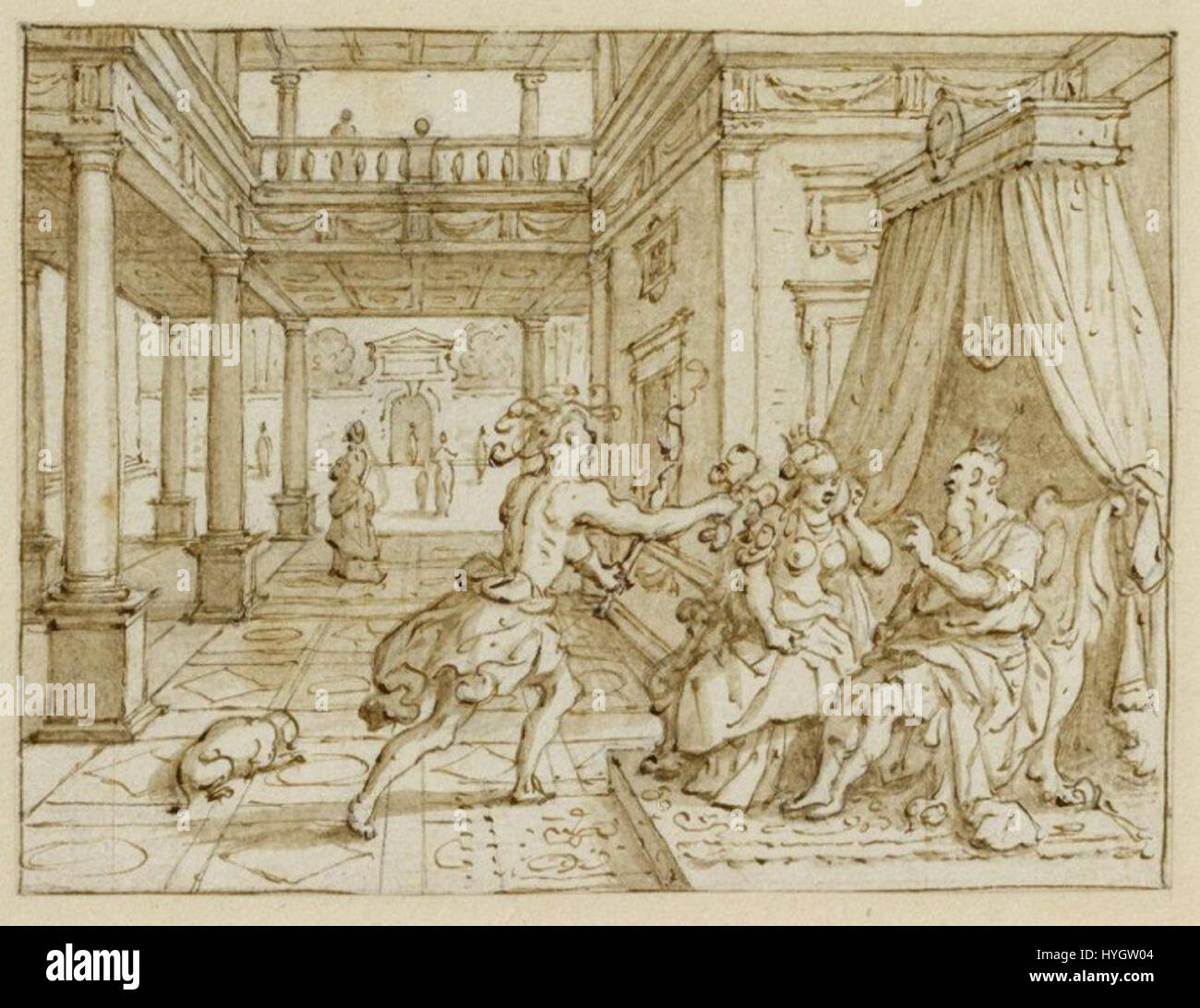 Sebastiaen Vrancx’s painting ‘Alecto Sows Discord between Latinus and ...