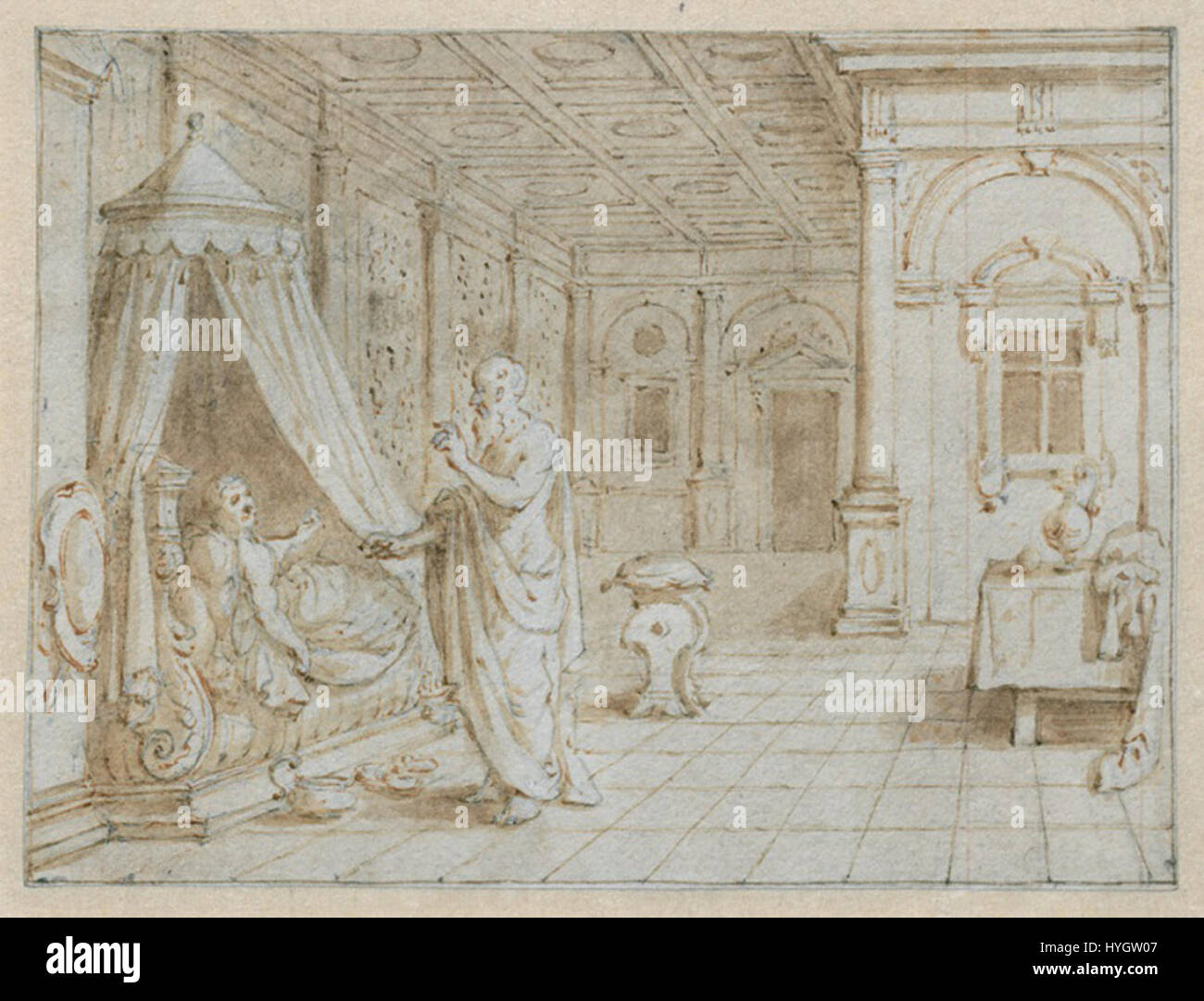 Sebastiaen Vrancx's painting depicts the Roman mythological scene where ...