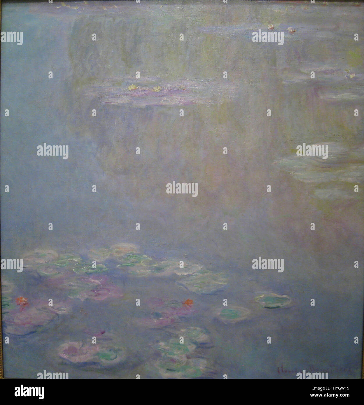 Claude Monet's 'Water Lilies, Water Landscape' from 1908 showcases the ...