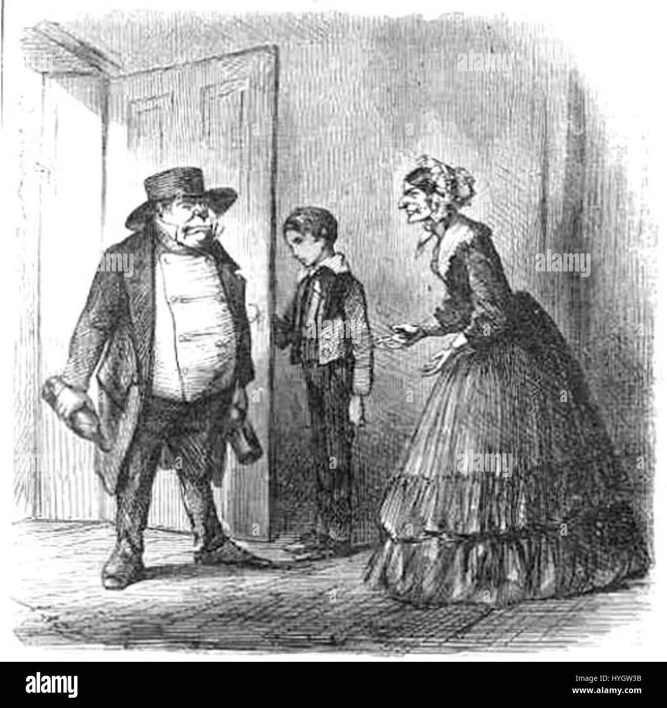 Pumblechook, Pip and Mrs Joe, John McLenan Stock Photo - Alamy