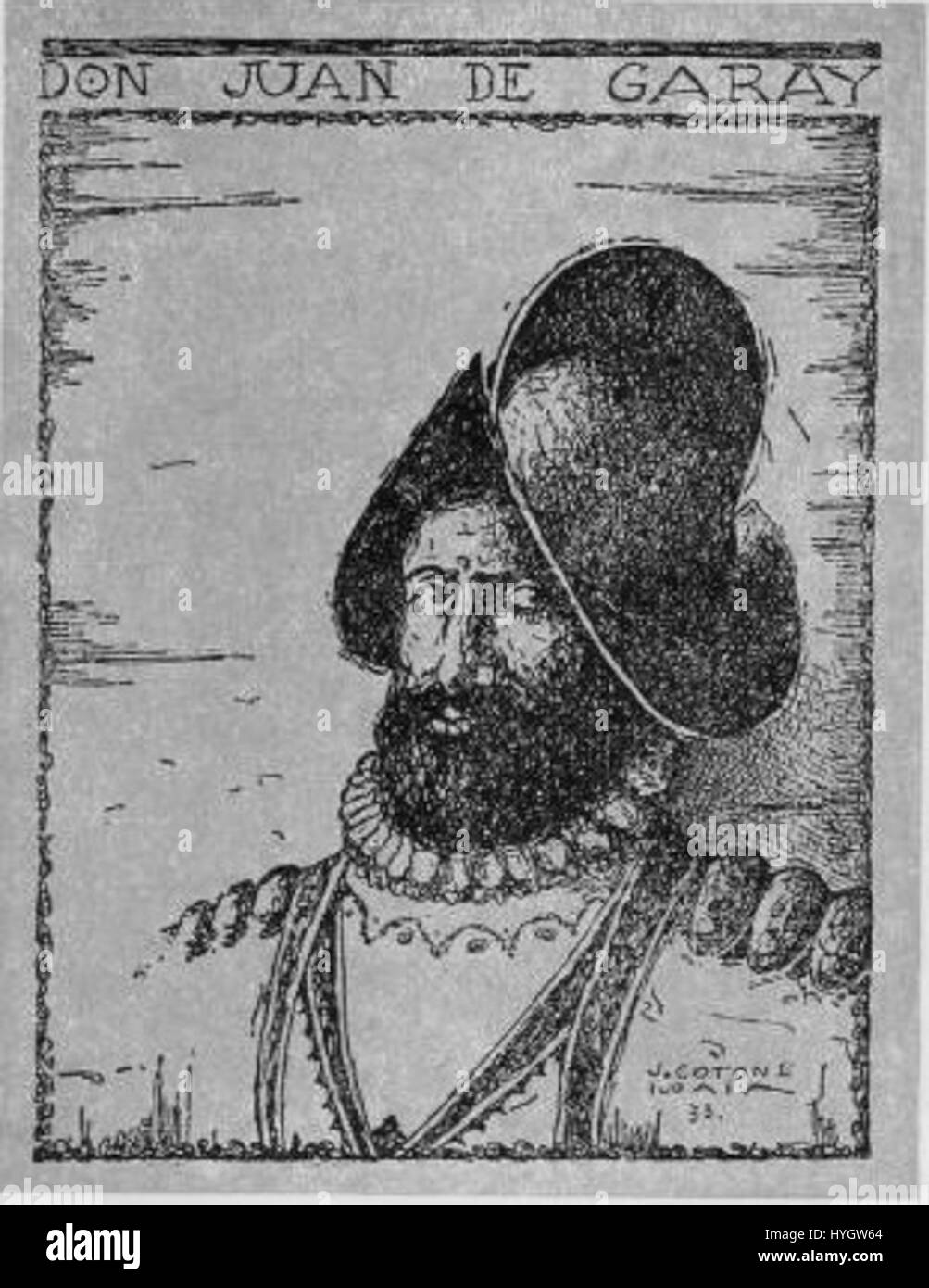 Juan de Garay (retrato Stock Photo - Alamy