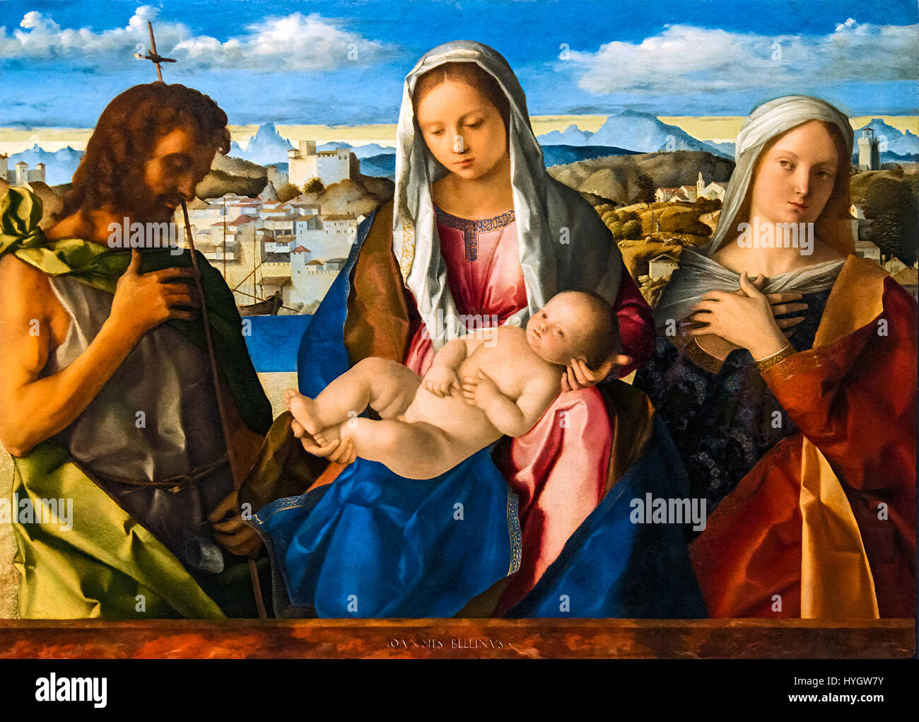 The 'Madonna col Bambino' is a classical religious painting featuring ...