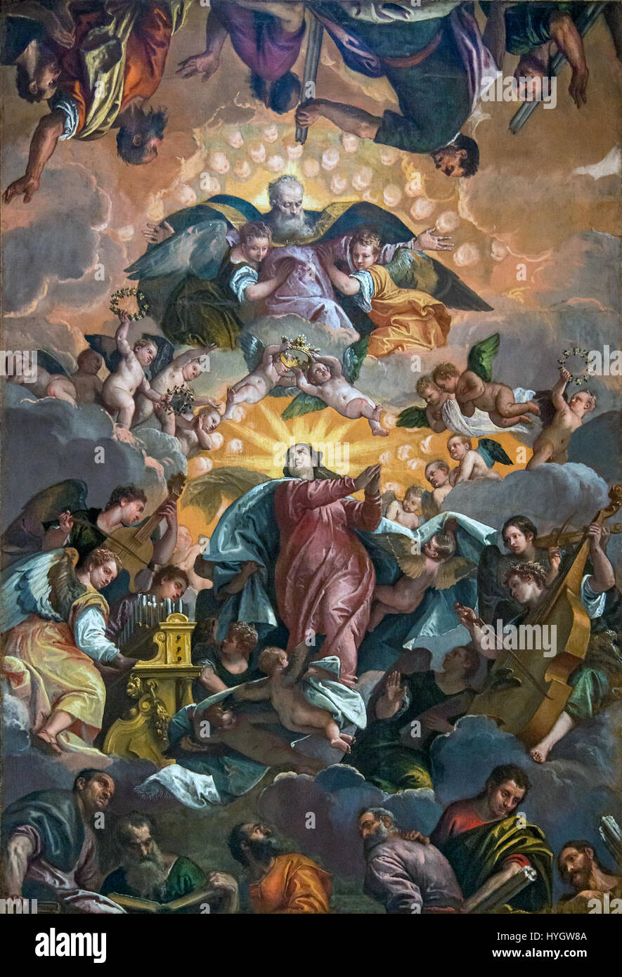'The Assumption of the Virgin' by Paolo Veronese is a Renaissance ...
