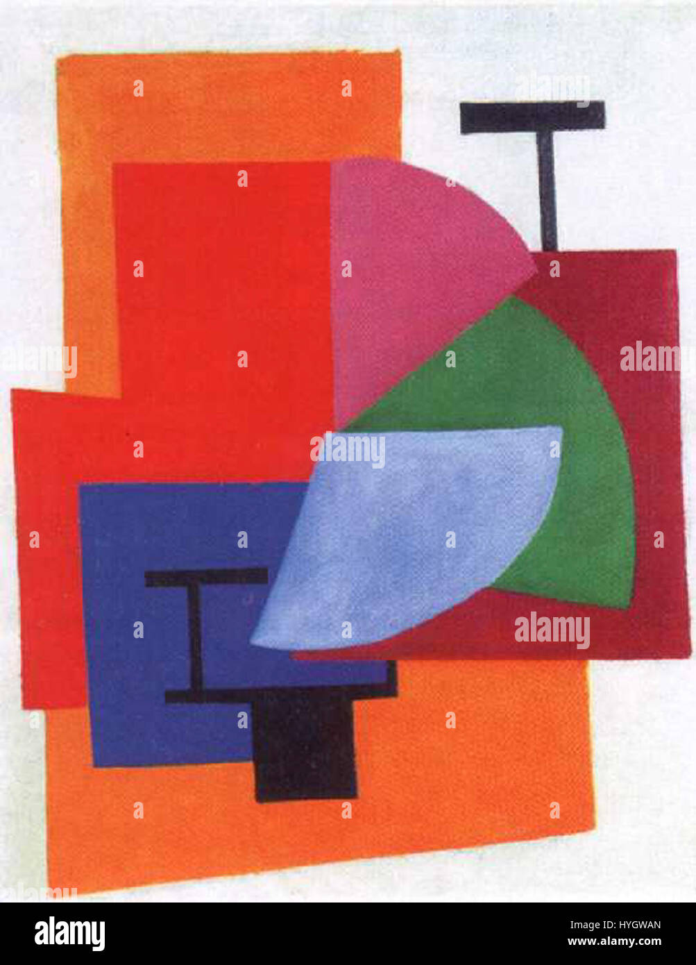The 1916 work by Rozanova represents Suprematism, a Russian avant-garde ...