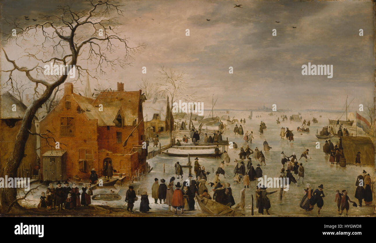 Hendrick Avercamp’s 'Ice Landscape' is a classic example of Dutch ...