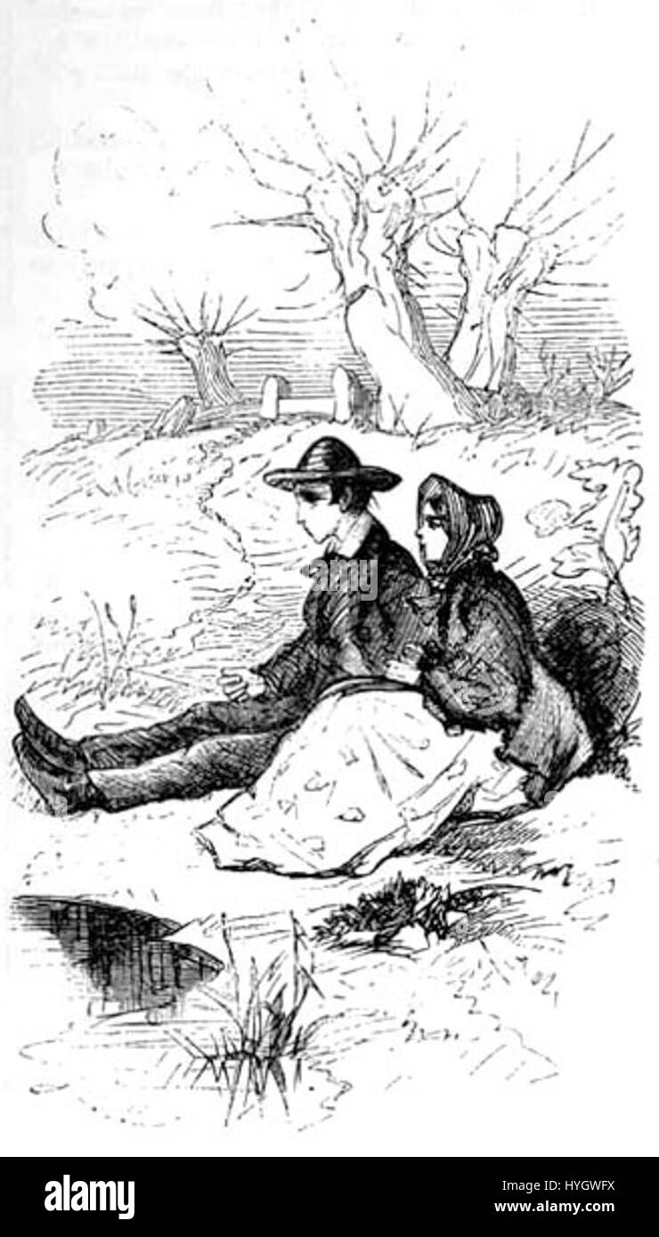 This charming scene illustrates Pip and Biddy, characters from Charles ...