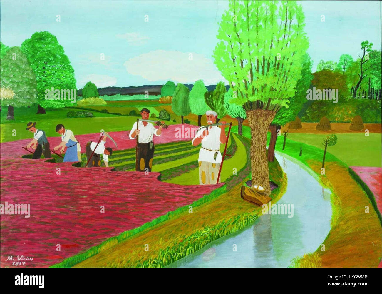 Mirko Virius’ 'The Reapers' is a striking depiction of rural labor ...