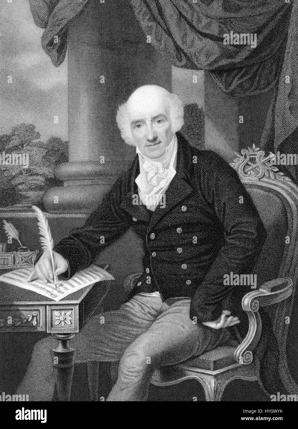 This engraving after Giovanni Battista Viotti by Trofsarelli portrays ...