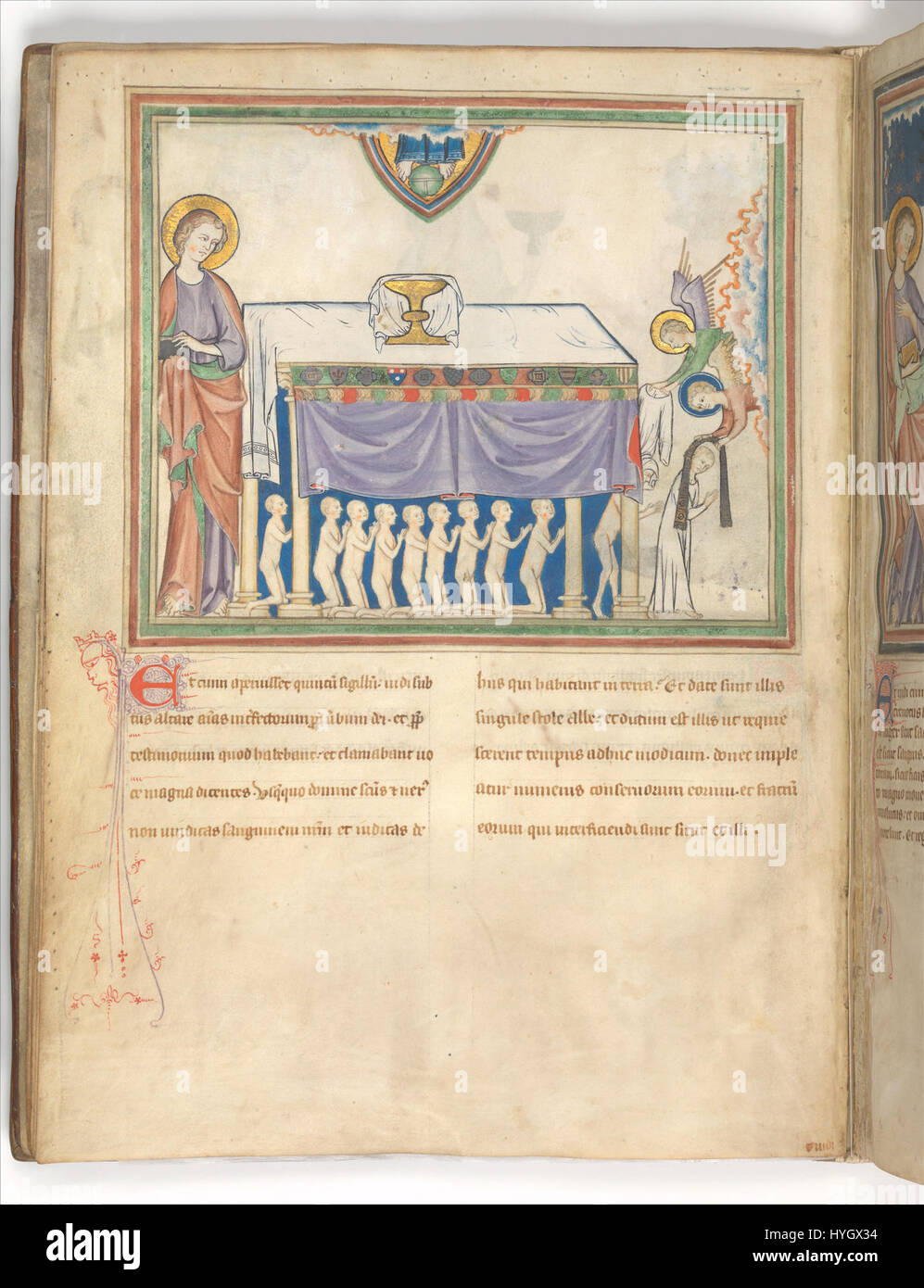 The 'Fifth Seal The Martyrs' is a page from the Cloisters Apocalypse ...