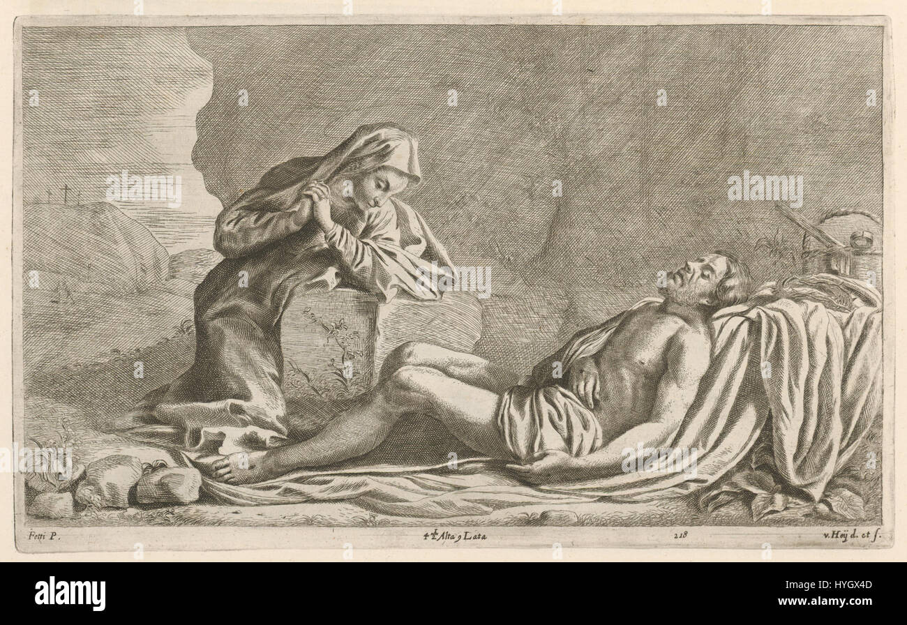 This artwork, ‘Lamentation’, attributed to Nikolaus van Hoy after ...