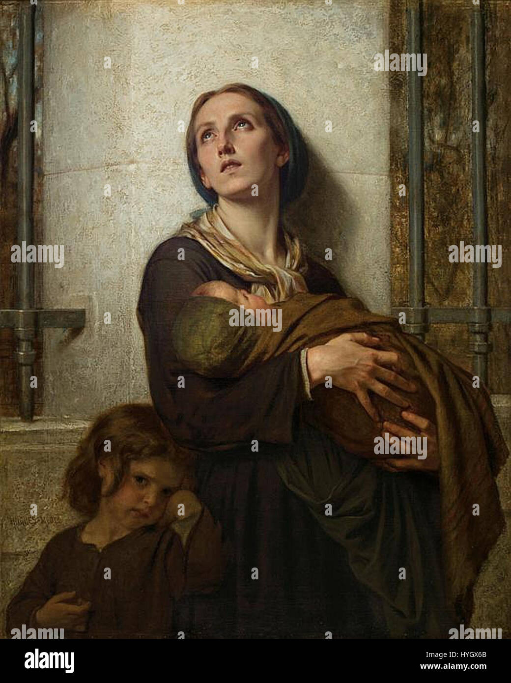 Hugues Merle was a French artist in the 19th century, best known for ...