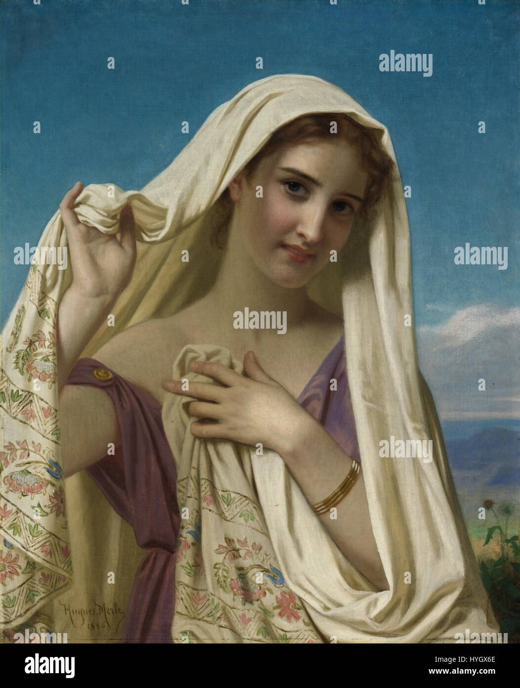 'Hugues Merle 3696586' likely refers to an artwork by the French artist ...