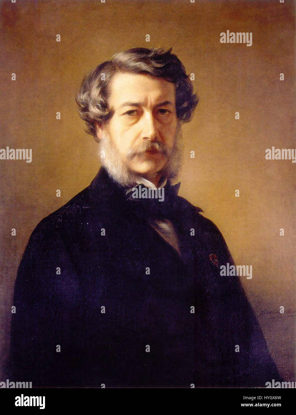The auto portrait of Winterhalter, created in 1868, captures the artist ...