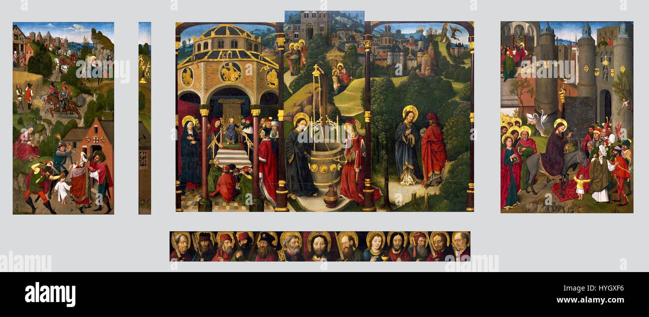 The 'Jerusalem Triptych' is an anonymous work that features a three ...