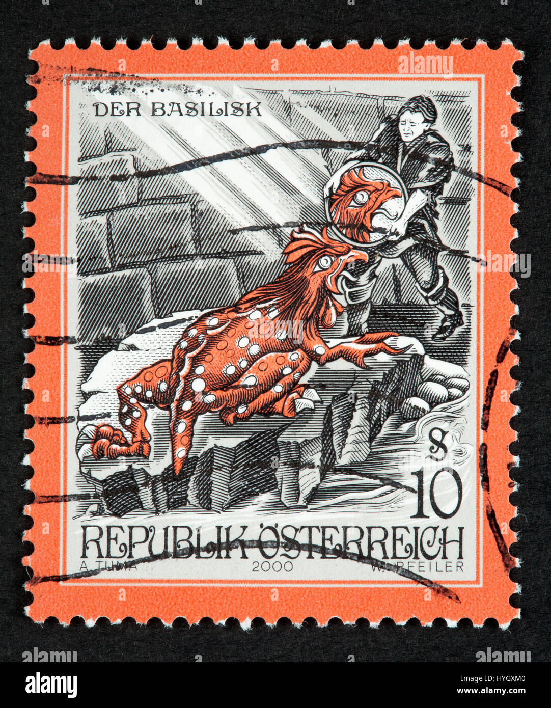 Austrian postage stamp Stock Photo - Alamy