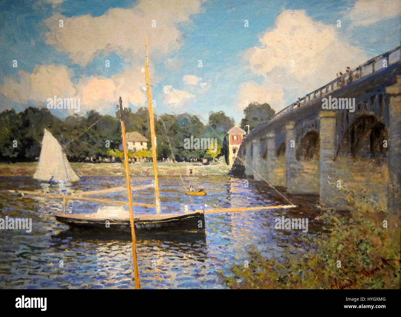 'The Bridge at Argenteuil' is a renowned painting by Claude Monet ...