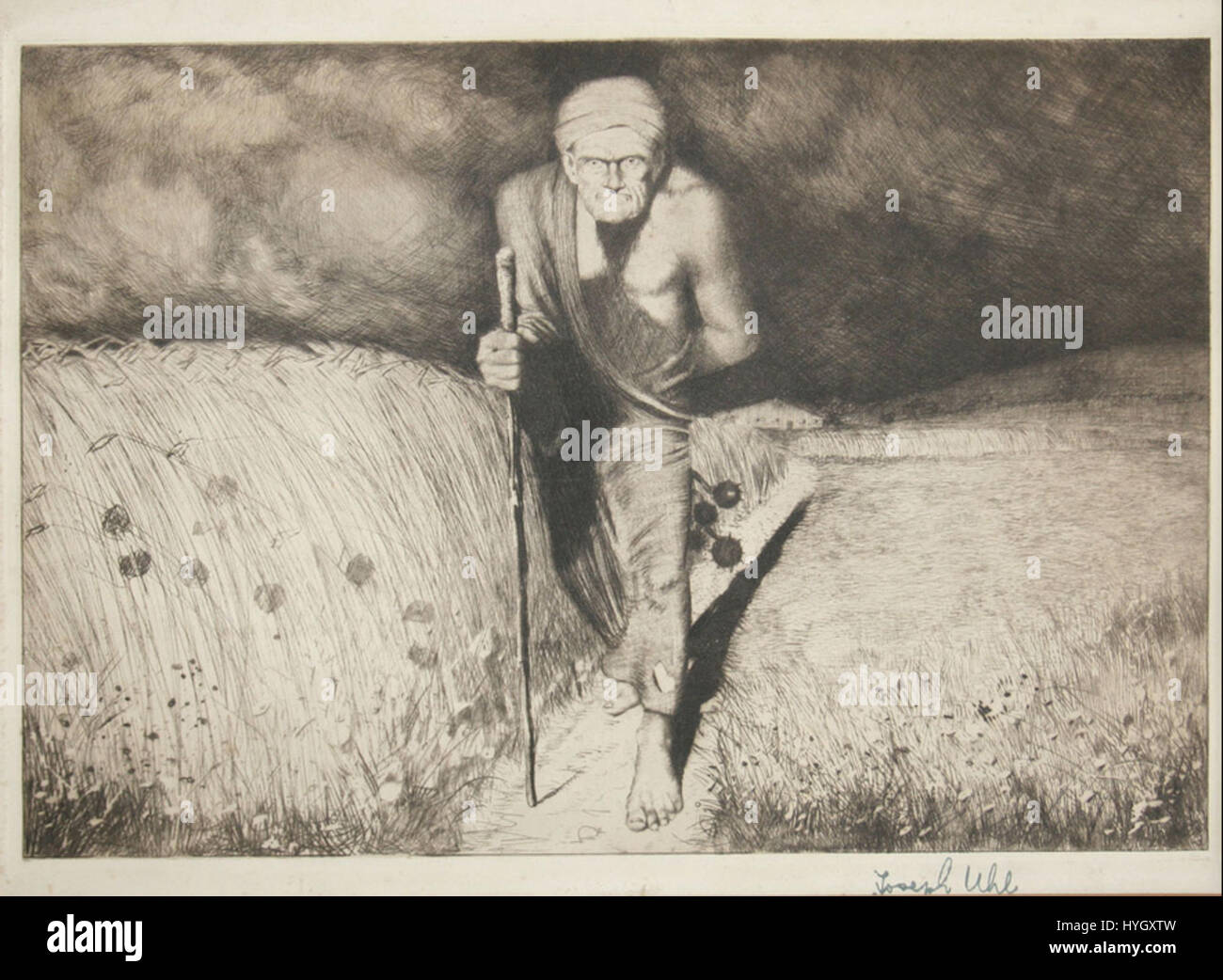 Joseph Uhl Die Sorge Stock Photo - Alamy