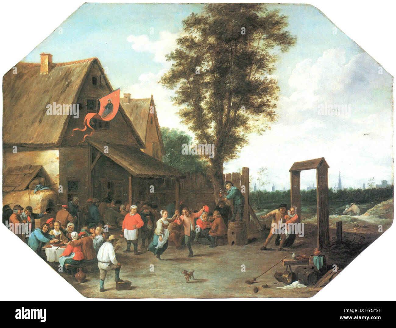 'St. George Day Village Festival' by David Teniers the Younger depicts ...