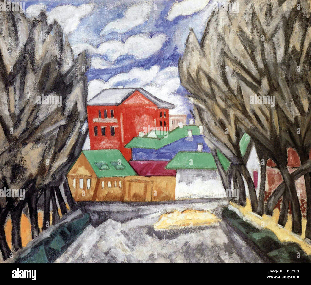 'Red House' by Rozanova, created in 1910, is an example of early 20th ...