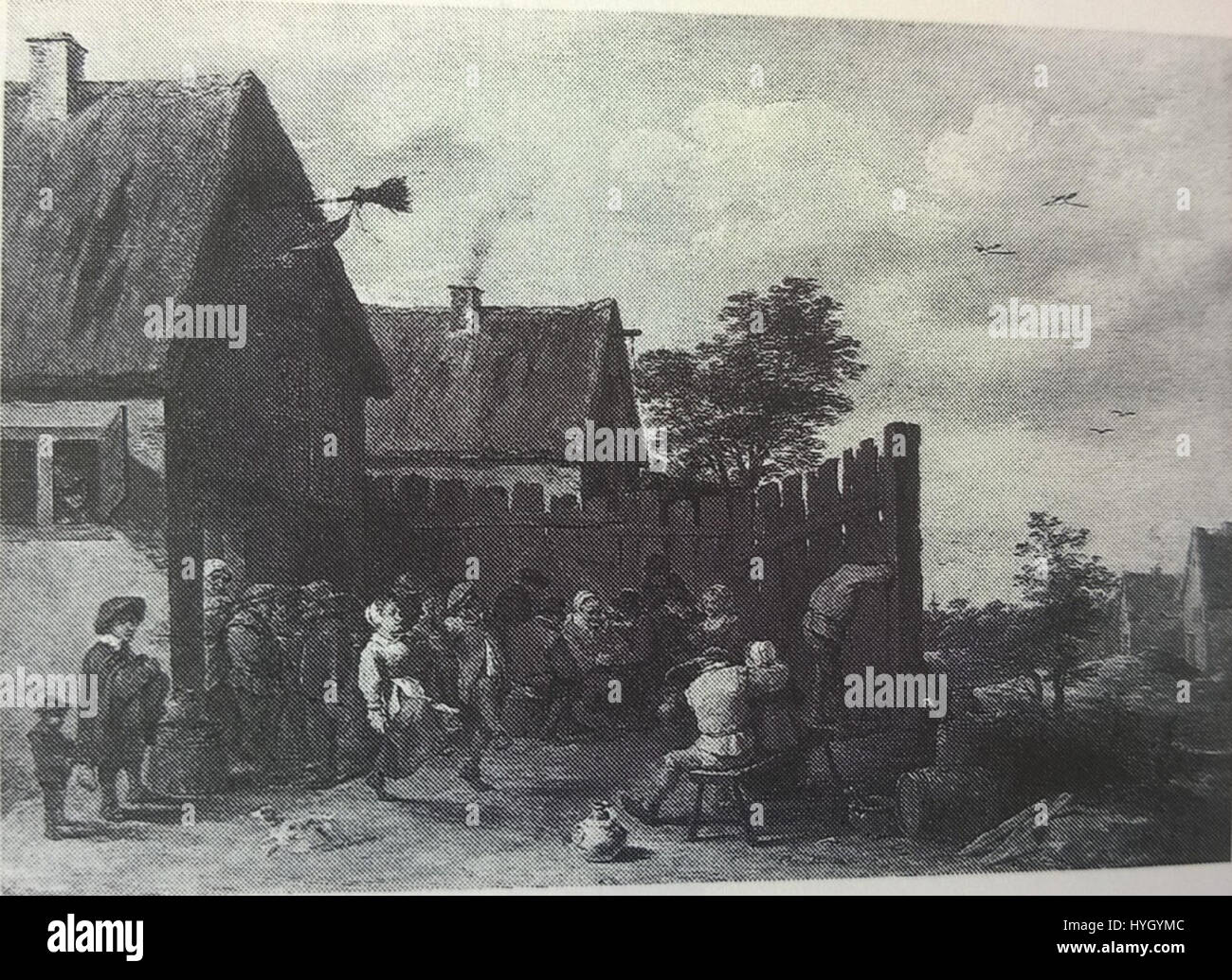 David Teniers the Younger’s painting depicts a lively scene of peasants ...